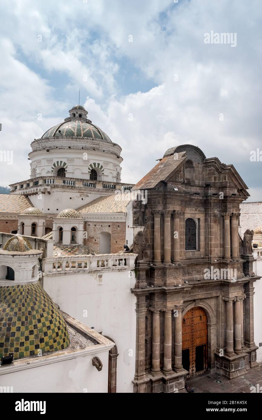 Cathedrak, historical center of Quito, founded in the 16th century on ...
