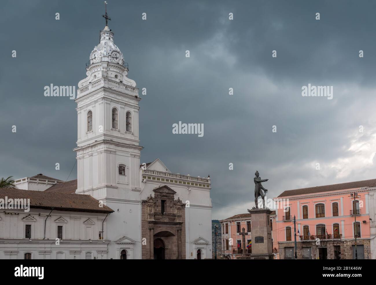 Santo Domingo Church, historical center of Quito, founded in the 16th ...