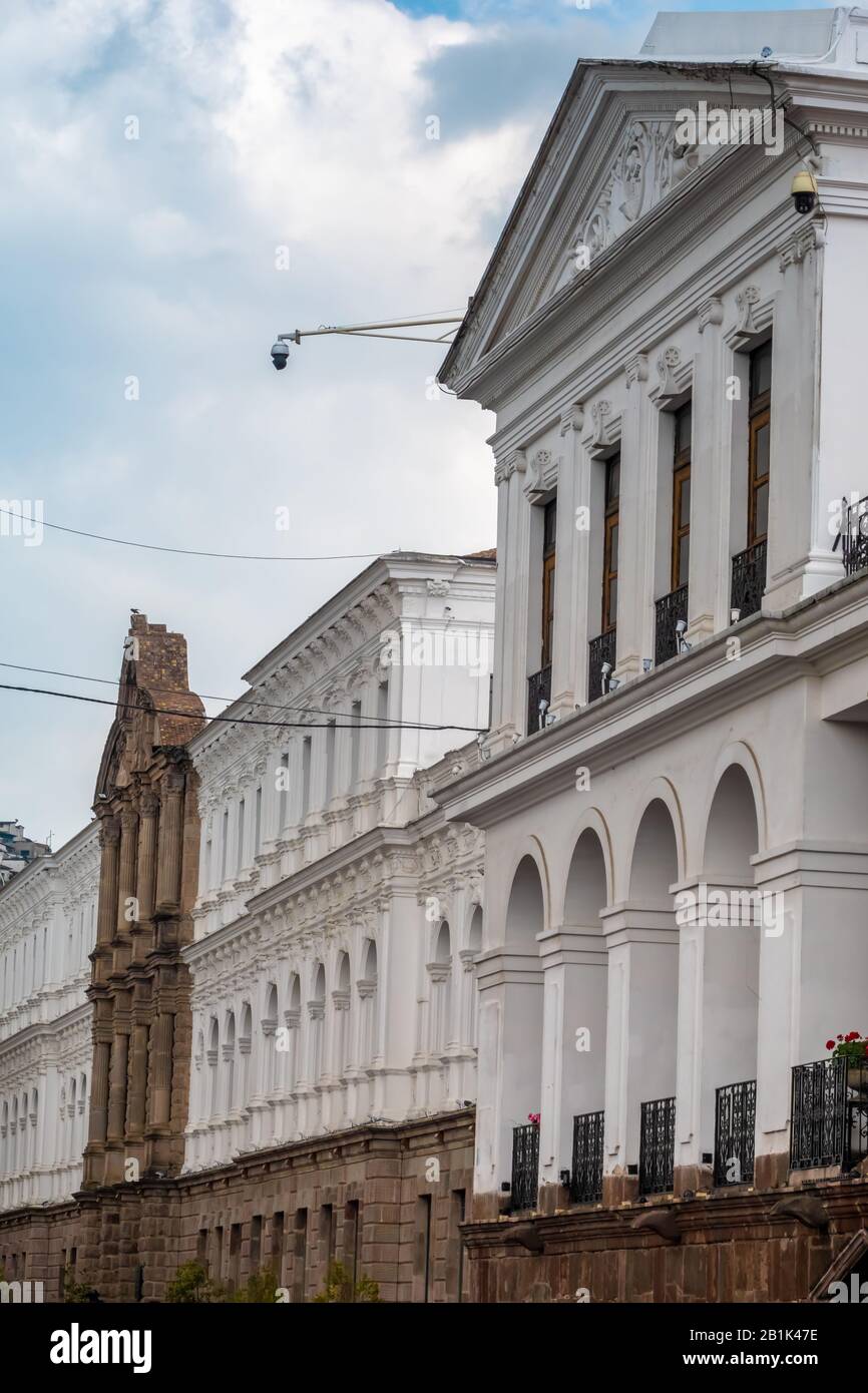 The historical center of Quito, founded in the 16th century on the ...