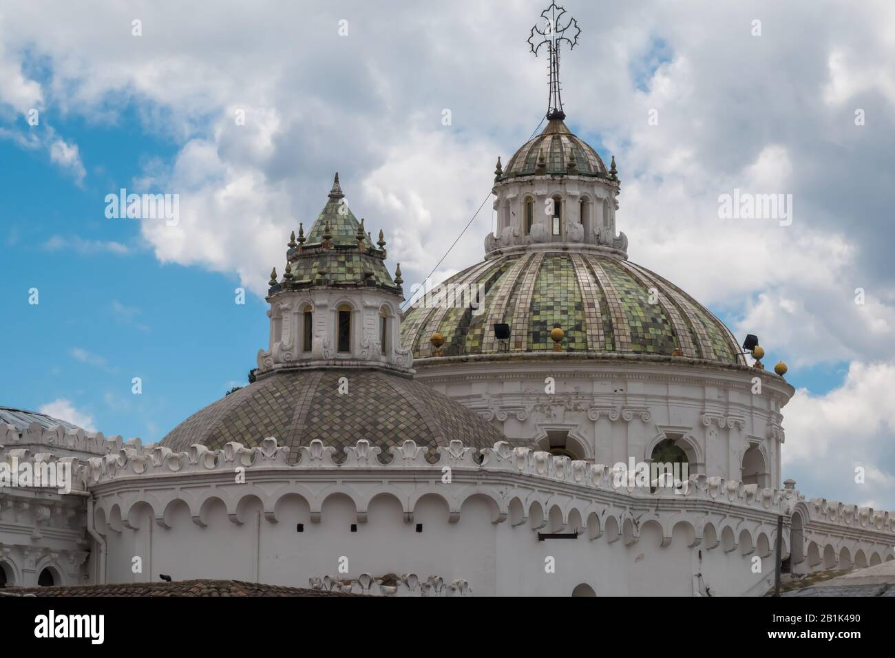 The historical center of Quito, founded in the 16th century on the ...