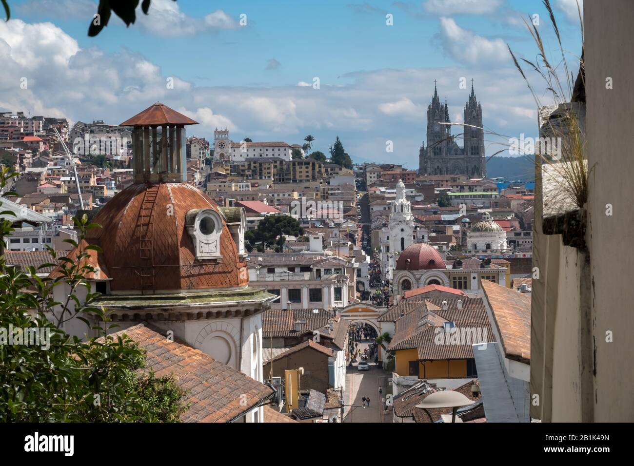 The historical center of Quito, founded in the 16th century on the ...