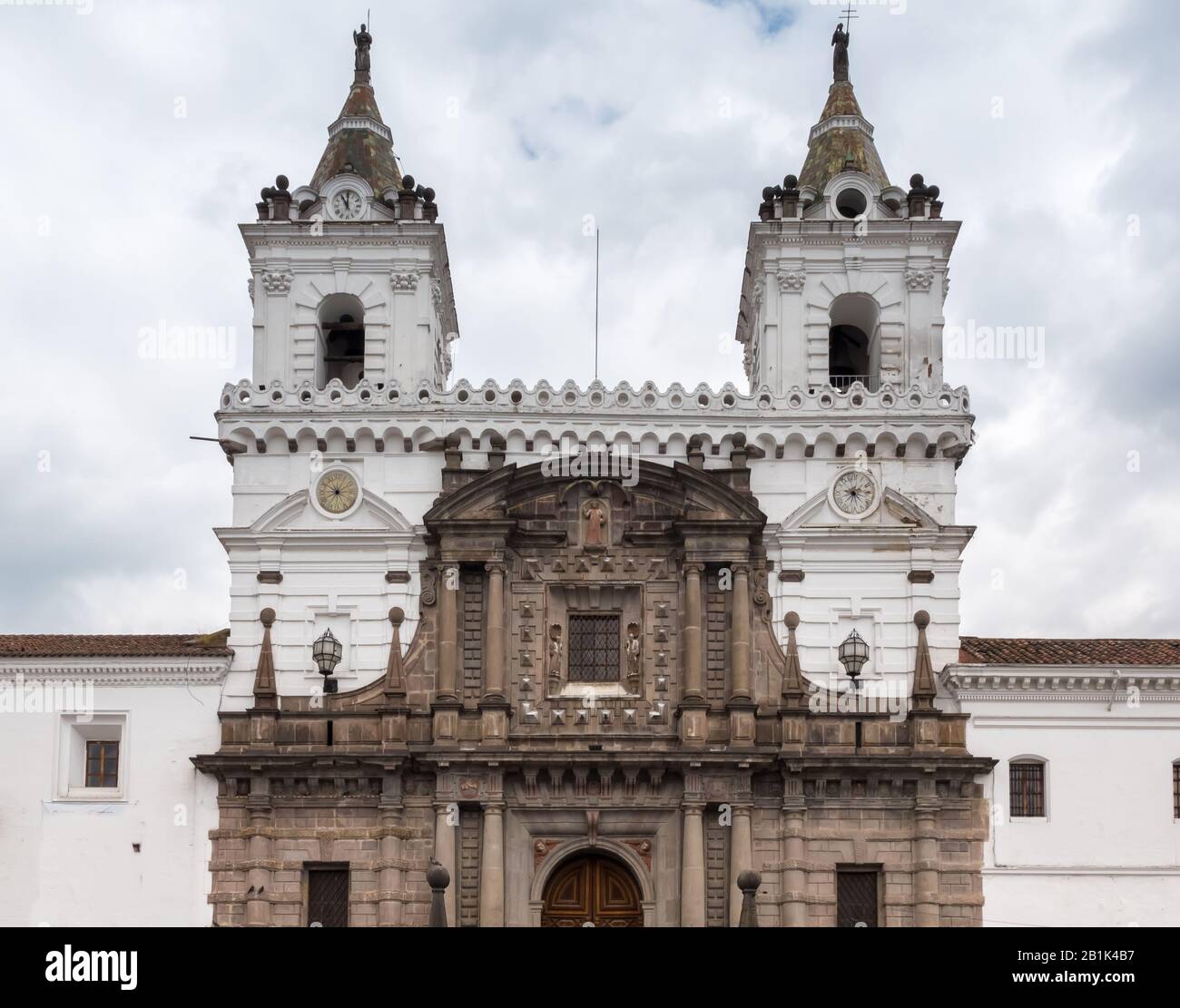 San Francisco Church, historical center of Quito, founded in the 16th ...
