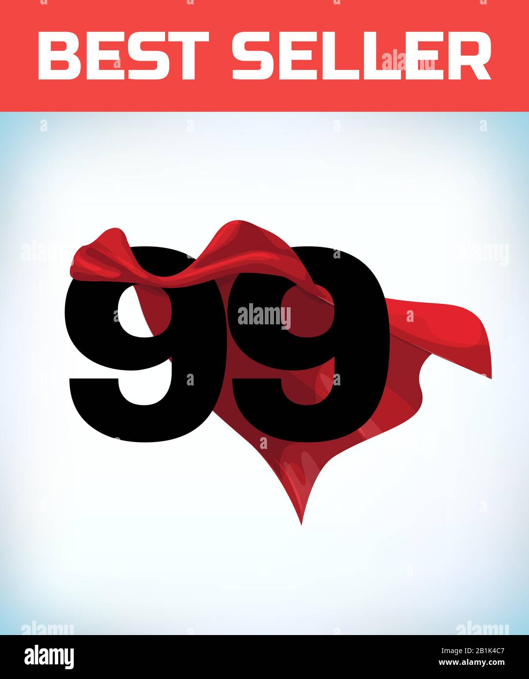 Arabic number ninety nine in the red cloak of the winner of the super ...