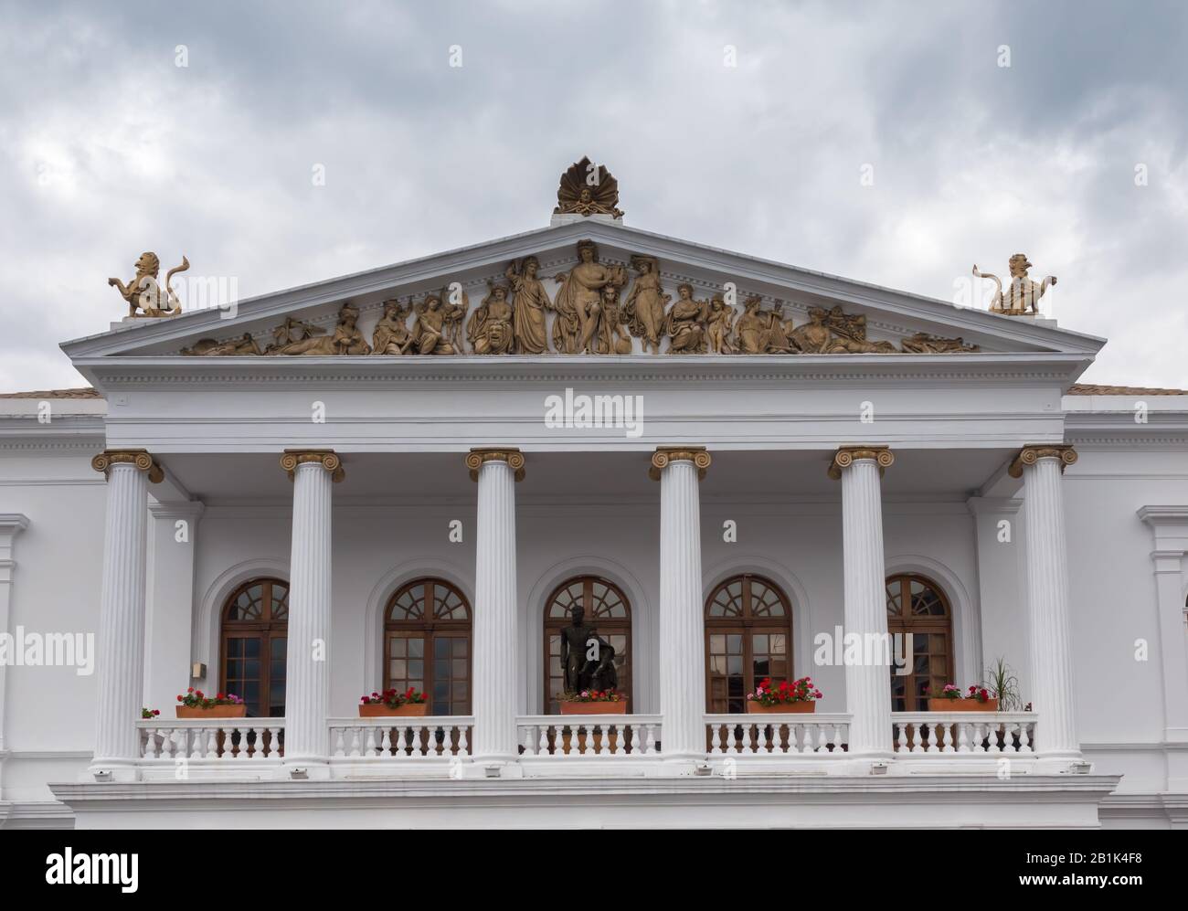 The historical center of Quito, founded in the 16th century on the ...