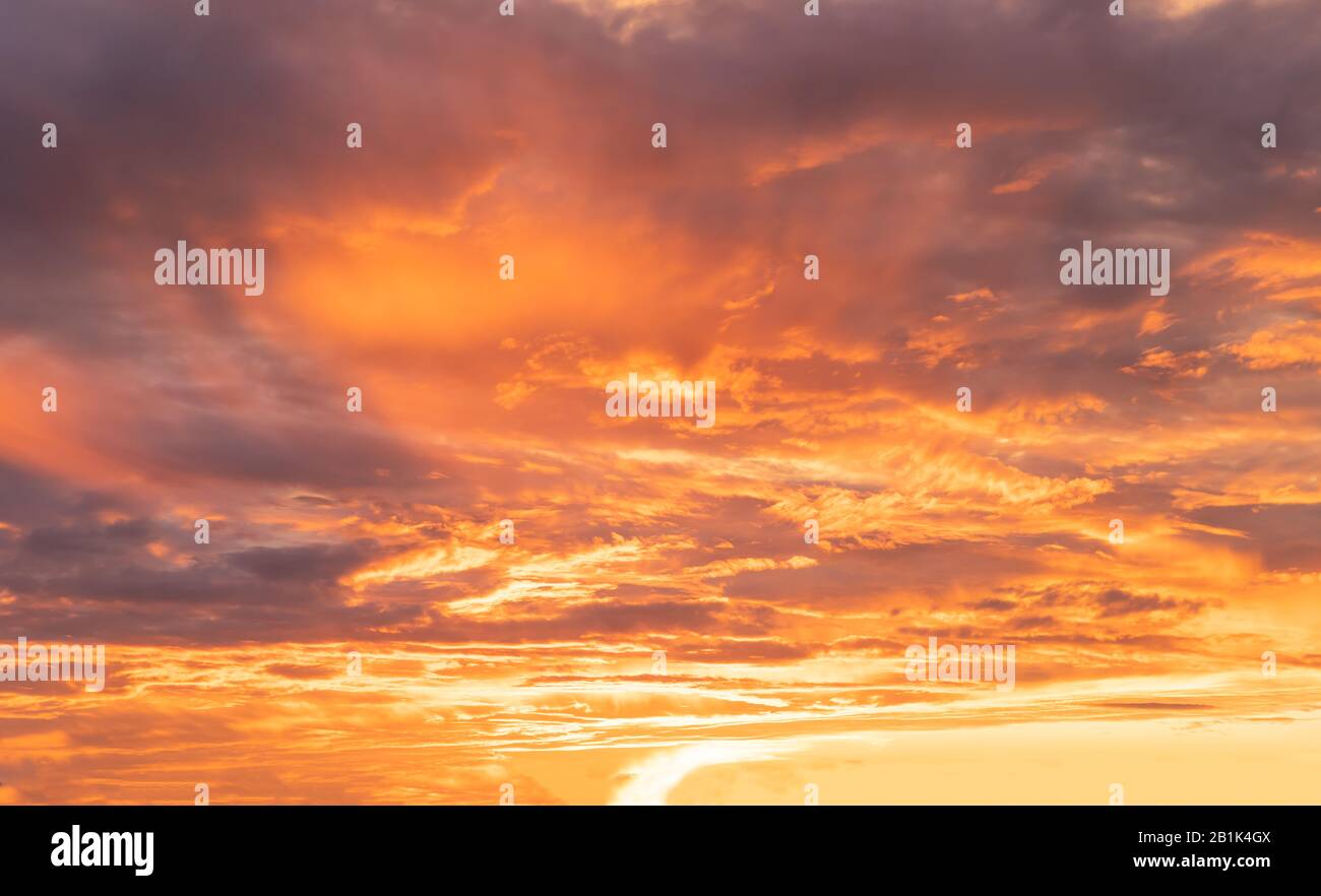 Orange and dark clouds hi-res stock photography and images - Alamy