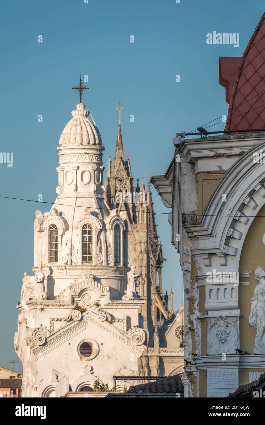 The historical center of Quito, founded in the 16th century on the ...