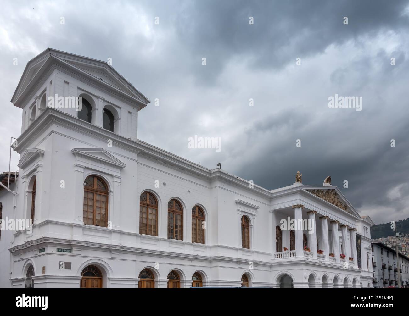 The historical center of Quito, founded in the 16th century on the ...