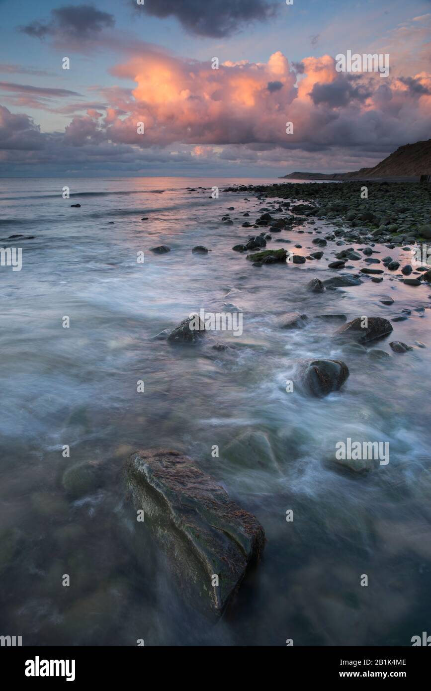 Dramatic coastal scenery and light on the Isle of Man, Irish Sea, UK ...
