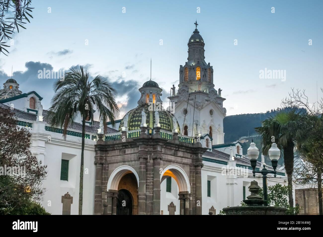 Cathedral, Plaza Grande, historical center of Quito, founded in the ...