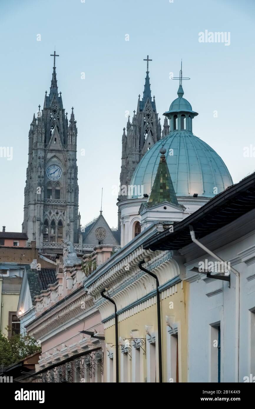The historical center of Quito, founded in the 16th century on the ...
