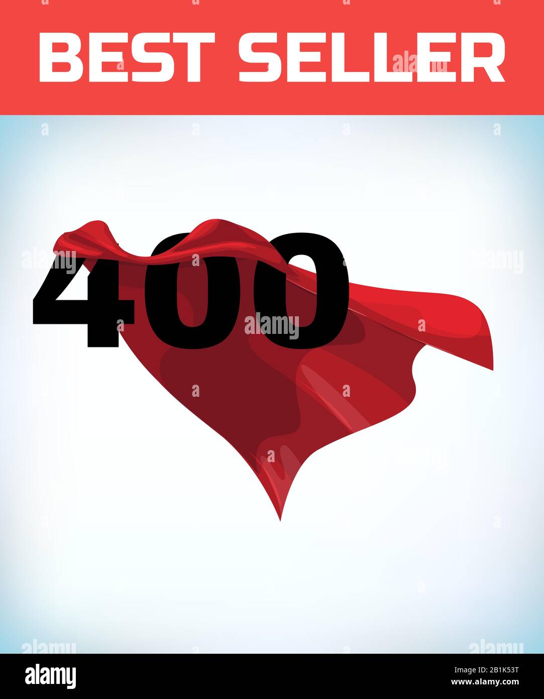 Arabic number four hundred in the red cloak of the winner of the super ...