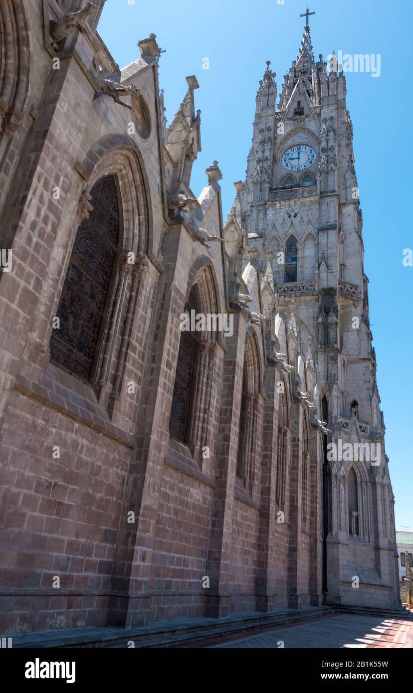 Basilica, historical center of Quito, founded in the 16th century on ...