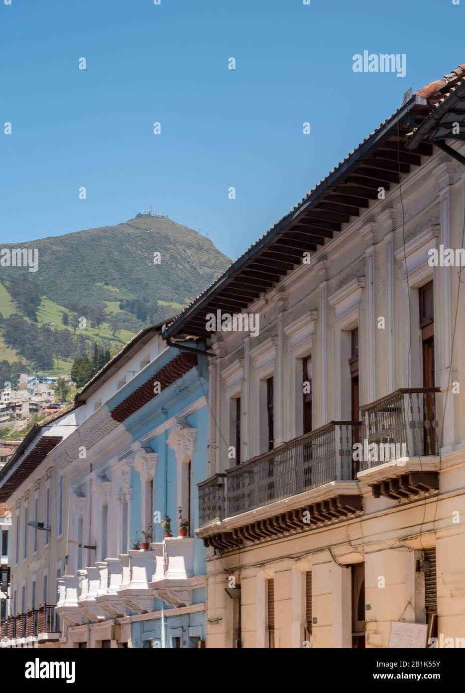 The historical center of Quito, founded in the 16th century on the ...