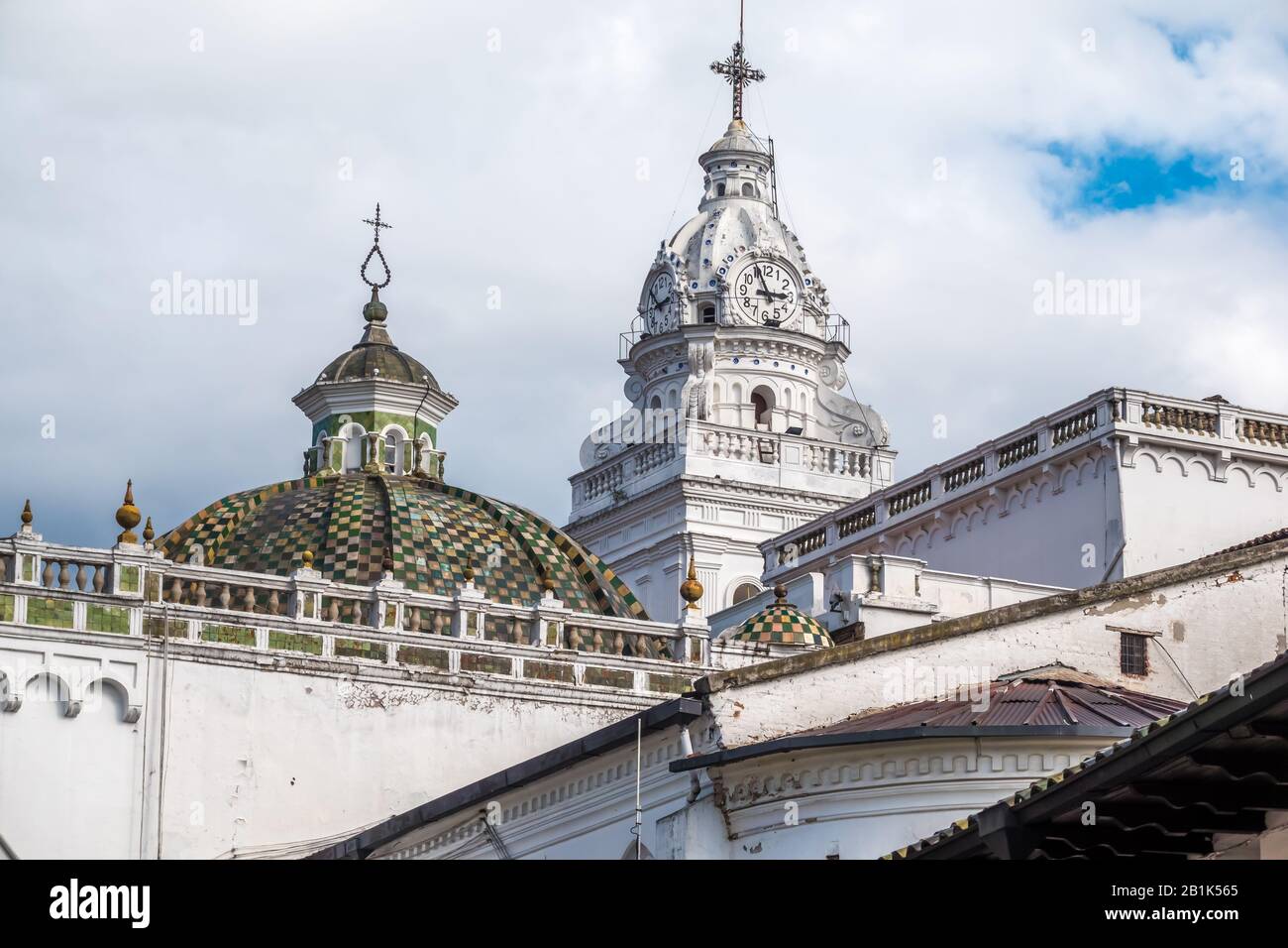 The historical center of Quito, founded in the 16th century on the ...