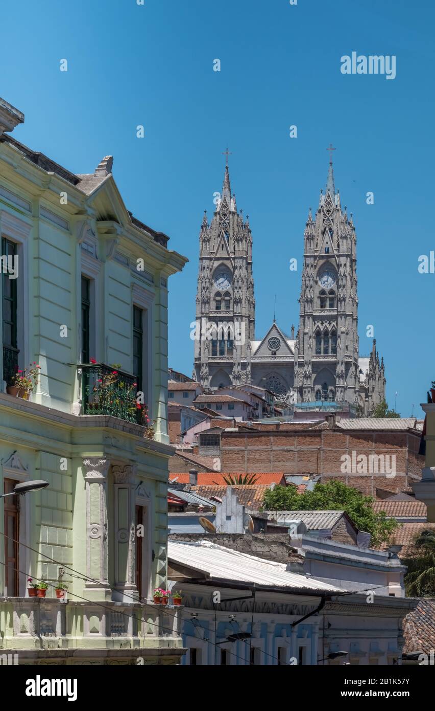 Basilica, historical center of Quito, founded in the 16th century on ...
