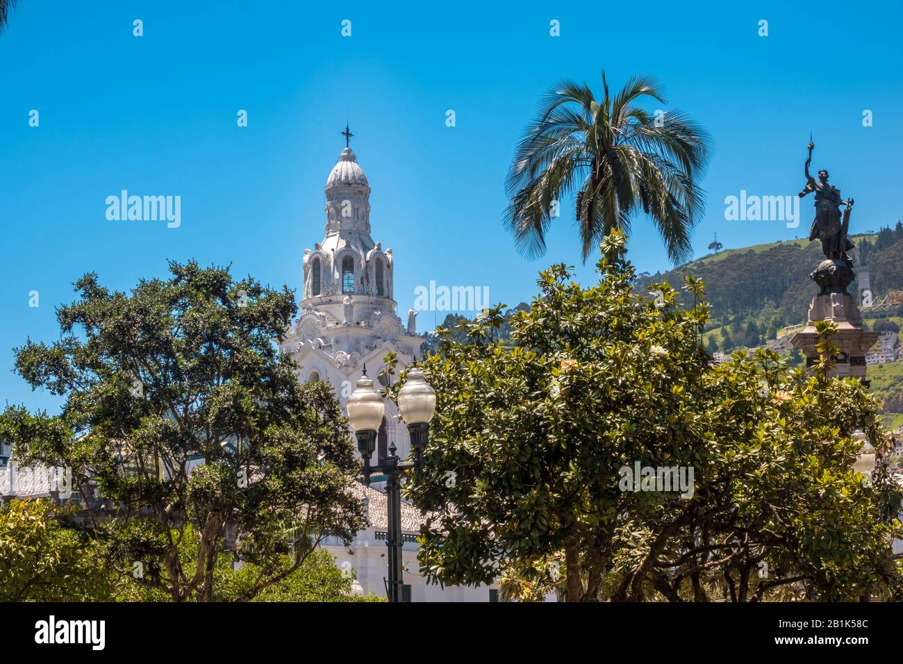 Cathedrak, historical center of Quito, founded in the 16th century on ...