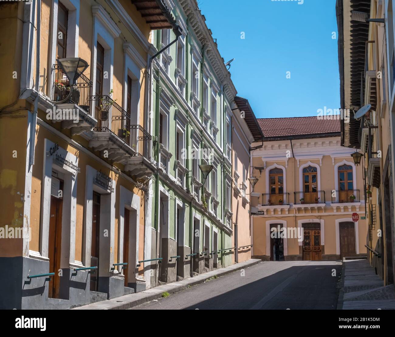 The historical center of Quito, founded in the 16th century on the ...