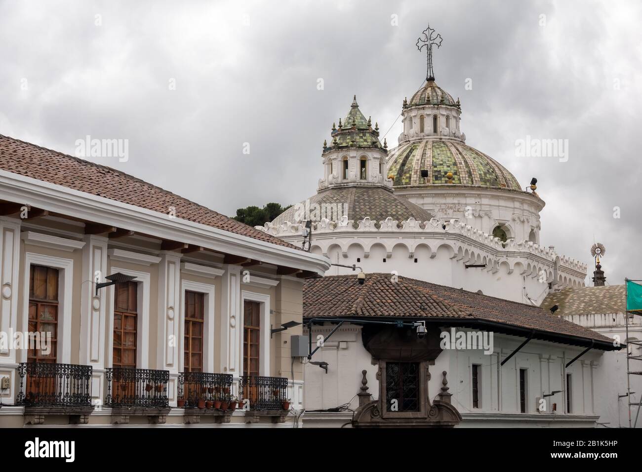 The historical center of Quito, founded in the 16th century on the ...