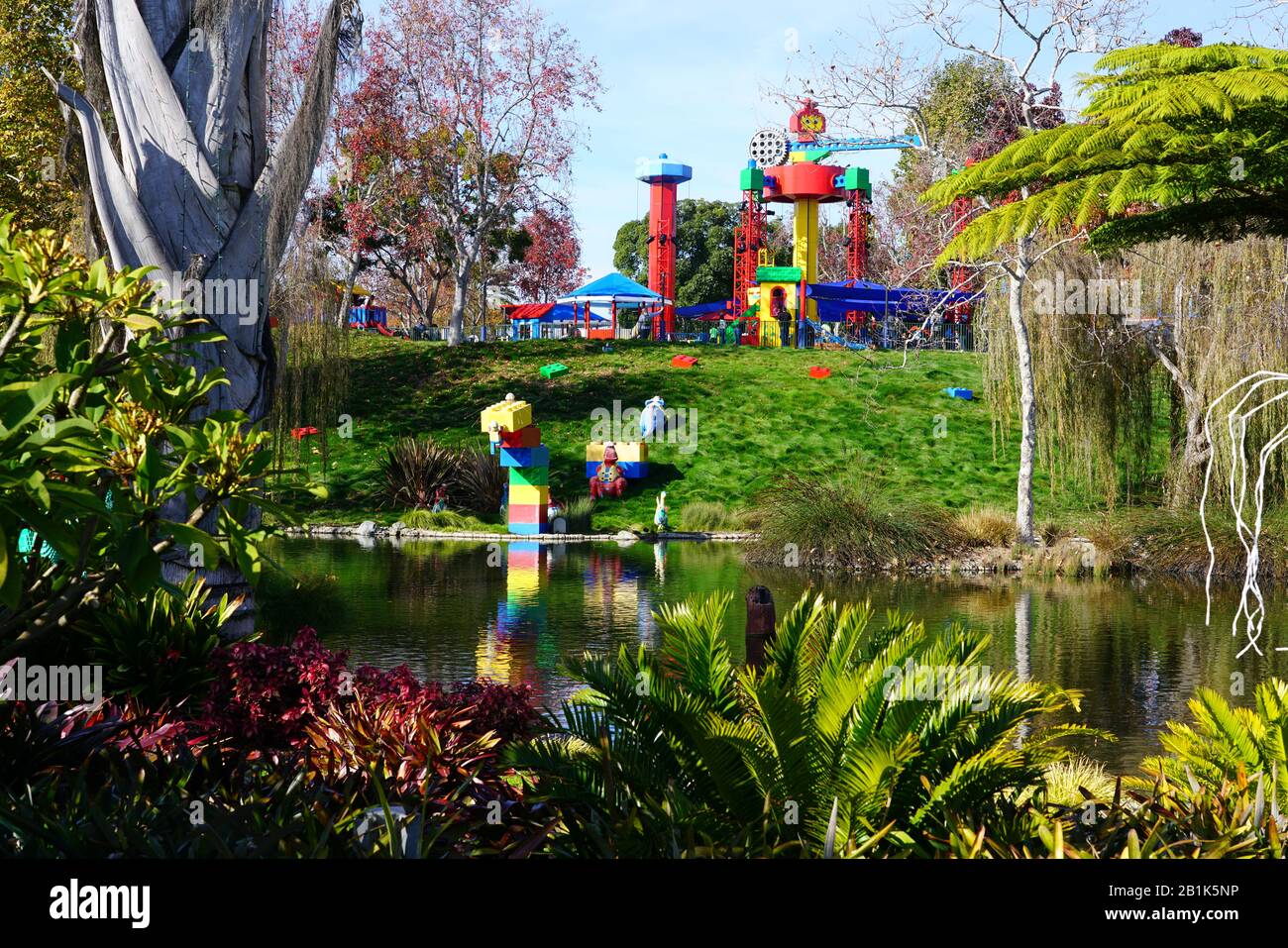 CARLSBAD, CA -4 JAN 2020- View of Legoland California, an amusement ...