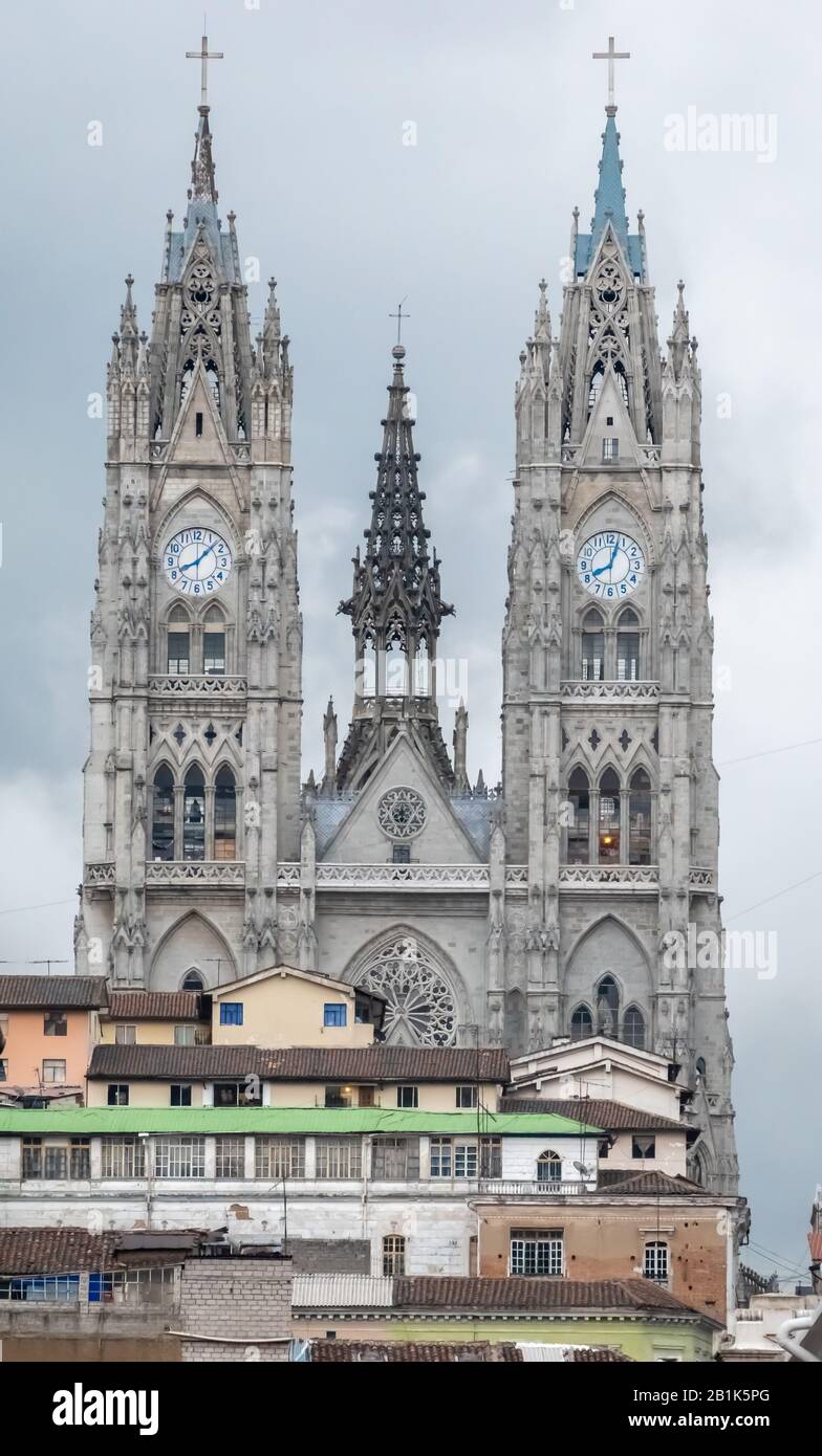 Basilica, historical center of Quito, founded in the 16th century on ...