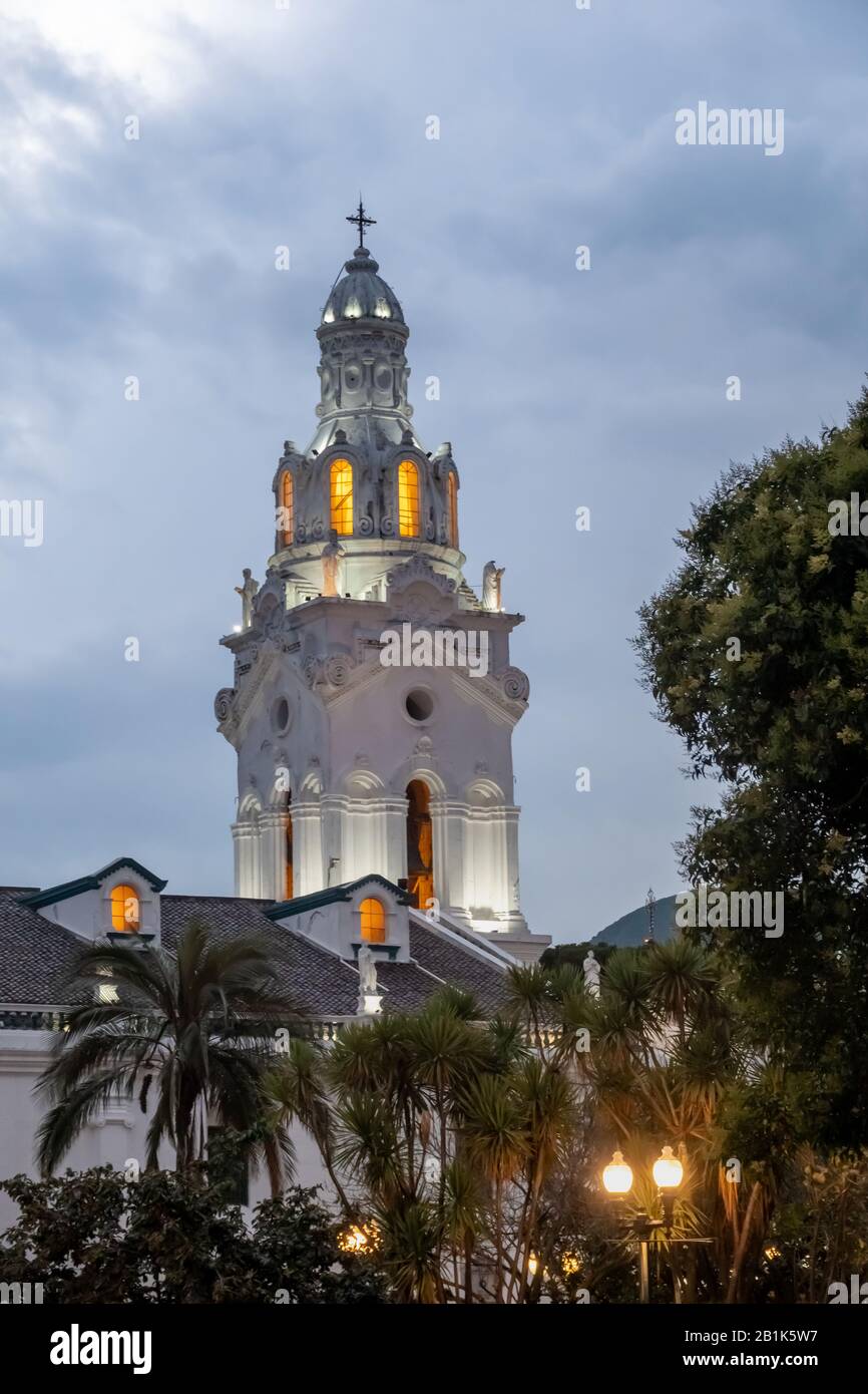 Cathedrak, historical center of Quito, founded in the 16th century on ...