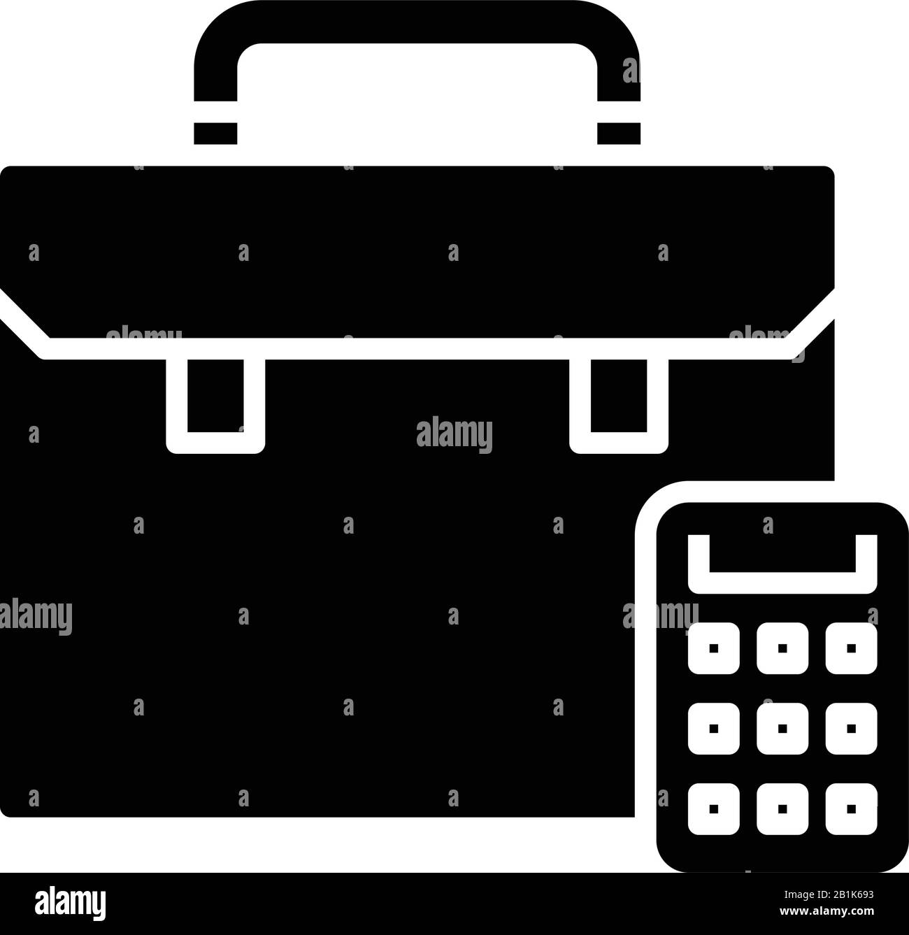 Case supplies black icon, concept illustration, vector flat symbol ...