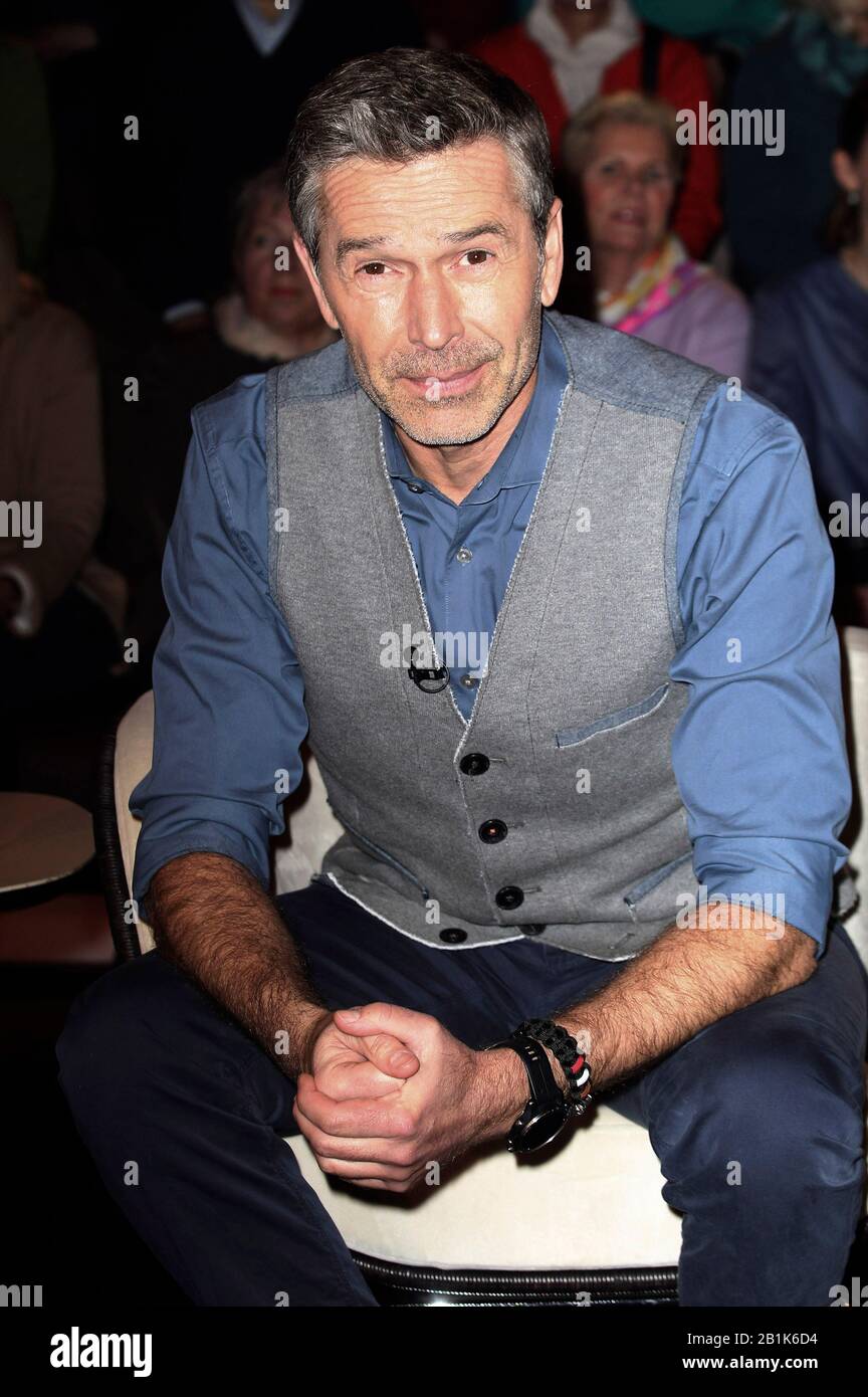 Dirk Steffens during the recording of the ZDF talk show 'Markus Lanz ...