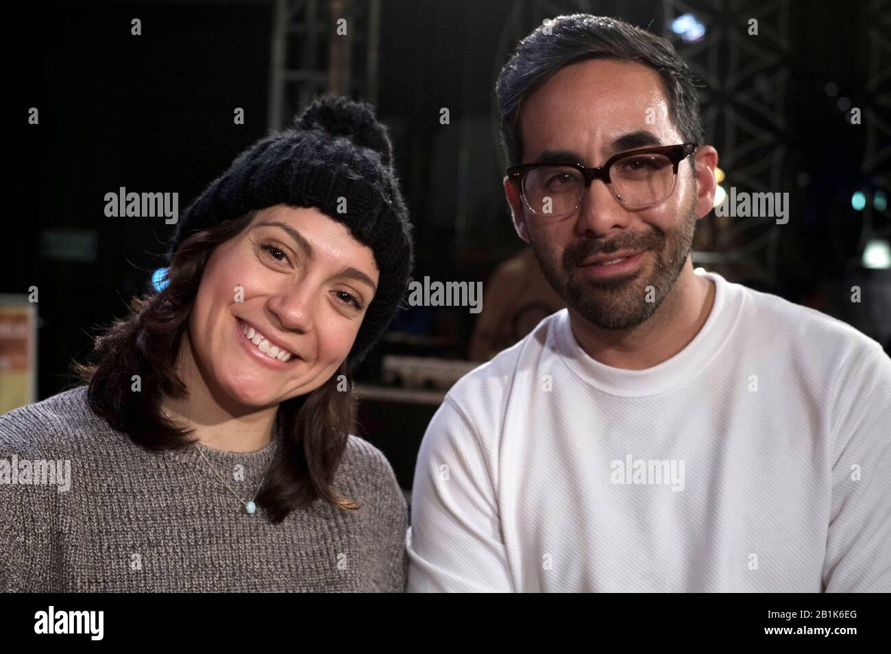 Martha Reyes Arias and Samuel Kishi Leopo at the RadioEins Berlinale ...