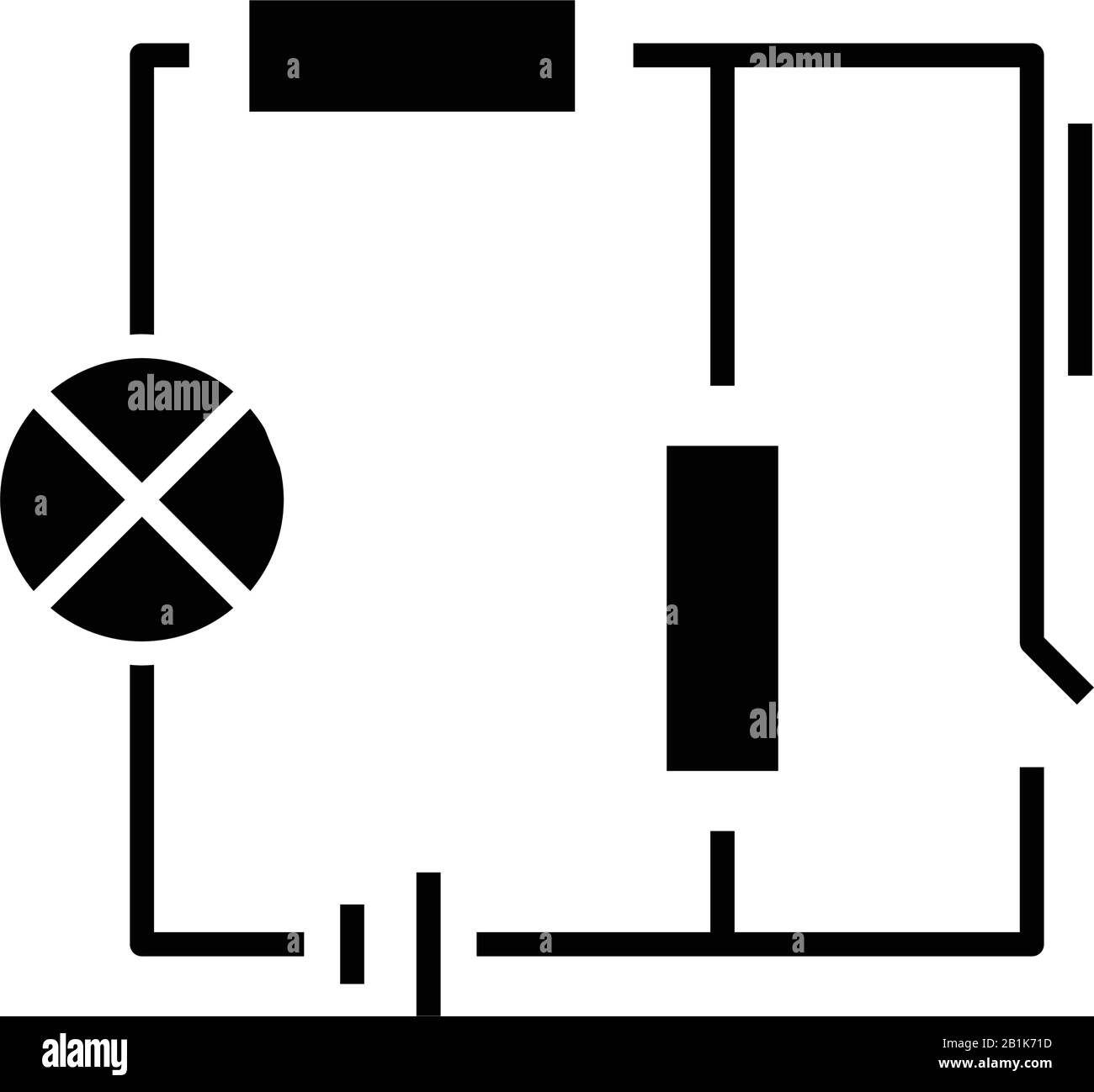 Class scheme black icon, concept illustration, vector flat symbol ...