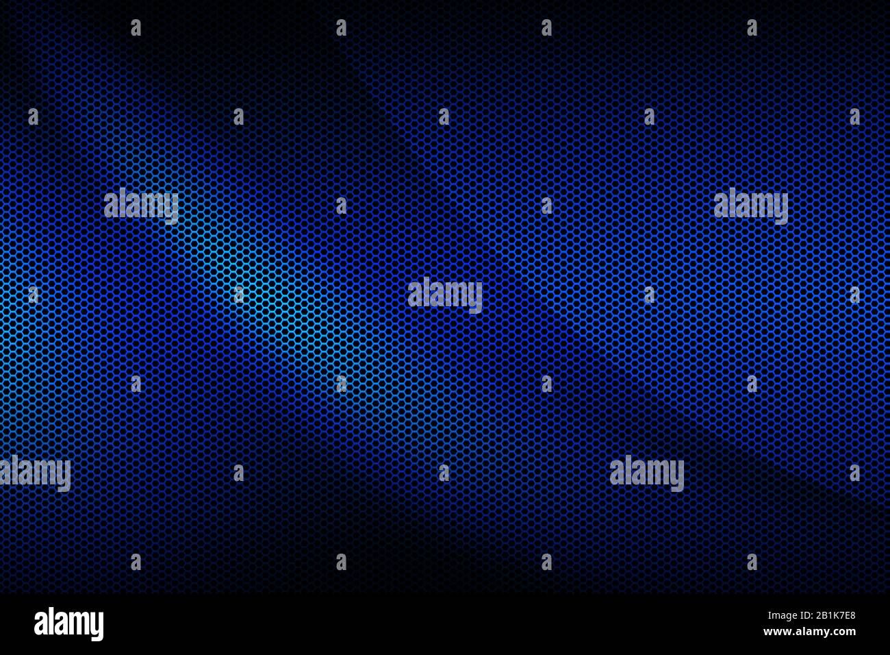 blue wave metallic mesh. metal background and texture. 3d illustration ...