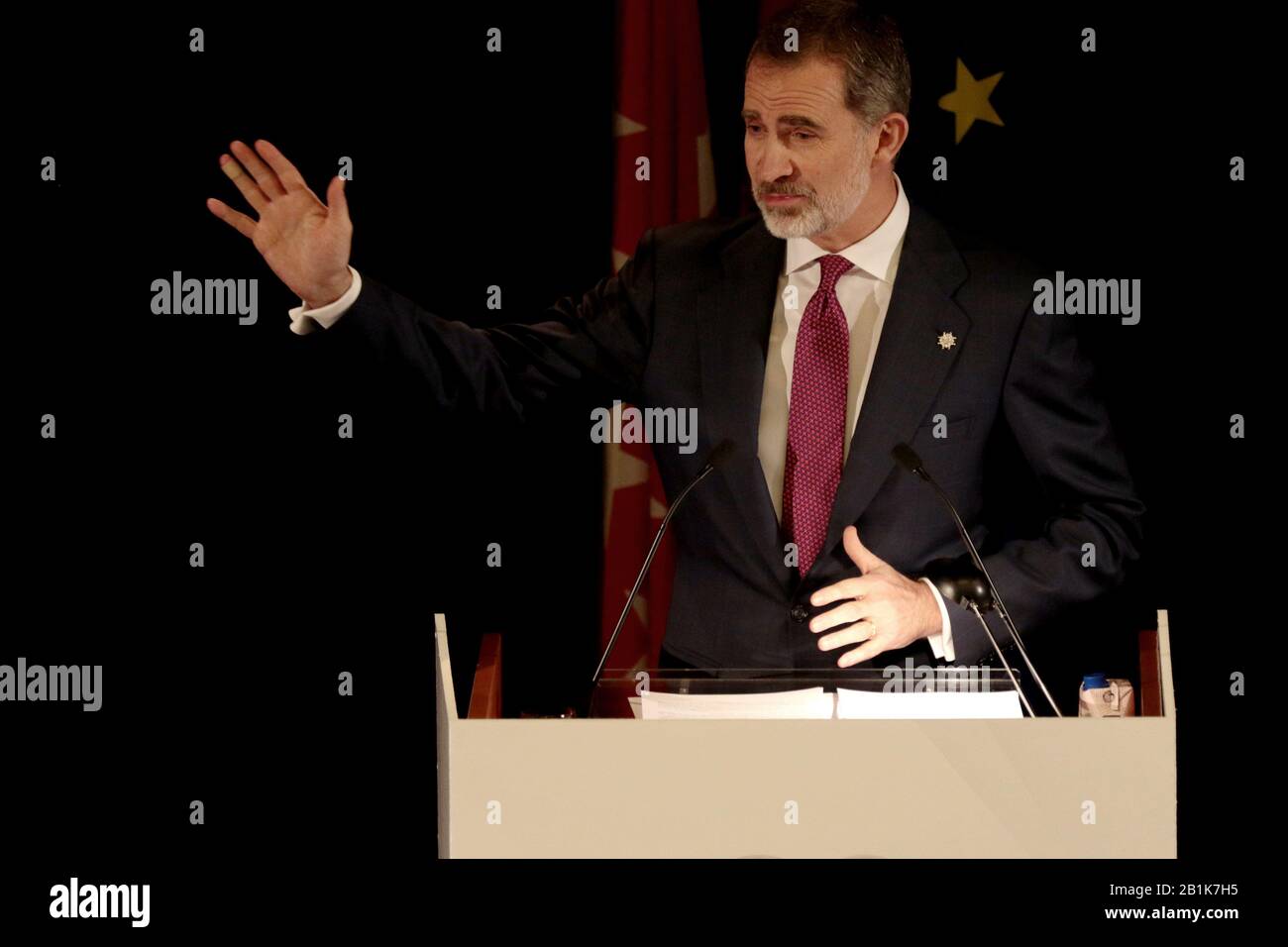 Madrid, Spain; 26/02/2020.- The King describes as "great businessman ...