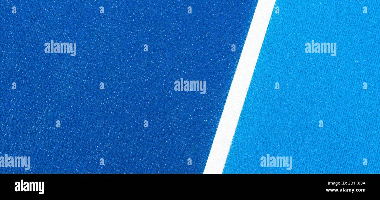 Colorful sports court background. Top view light blue and navy blue ...