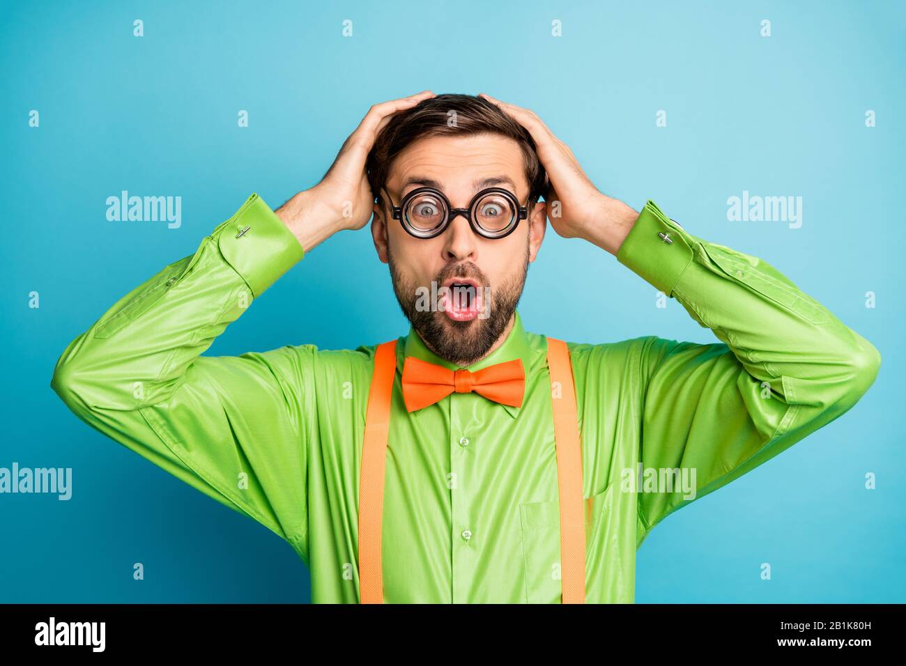 Portrait stunned young scientist hi-res stock photography and images ...