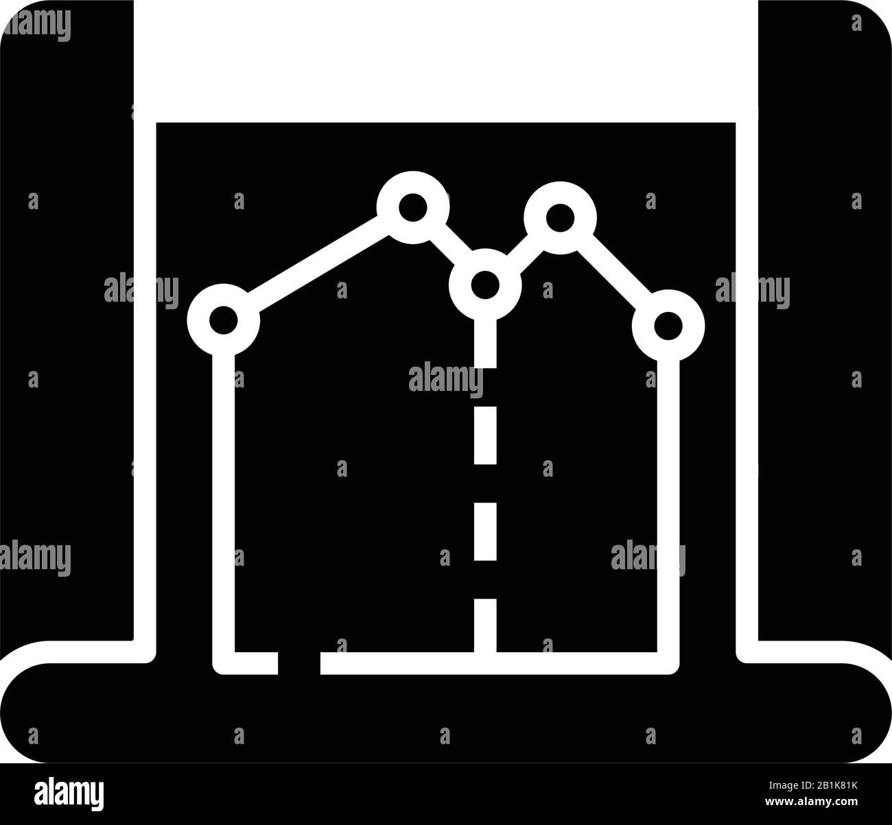 Business prospects black icon, concept illustration, vector flat symbol ...