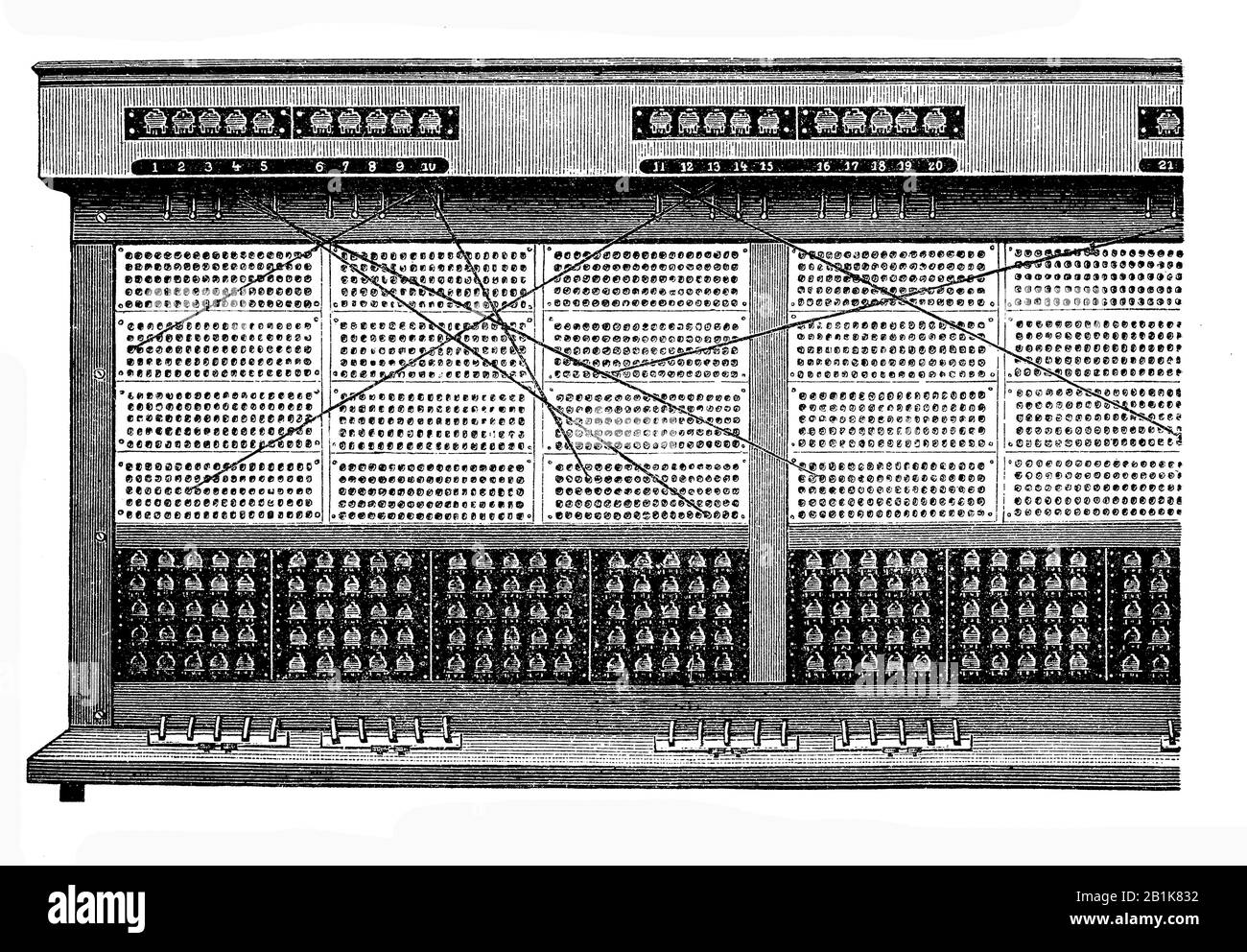 Switchboard operator 19th century Cut Out Stock Images & Pictures - Alamy