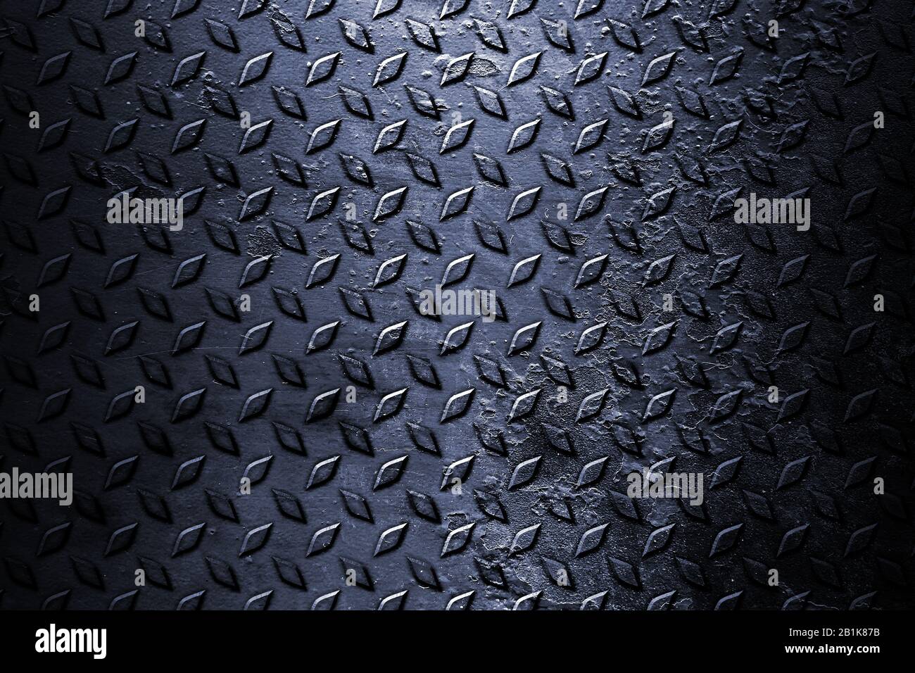 old and rust diamond plate. metal background and texture. 3d ...