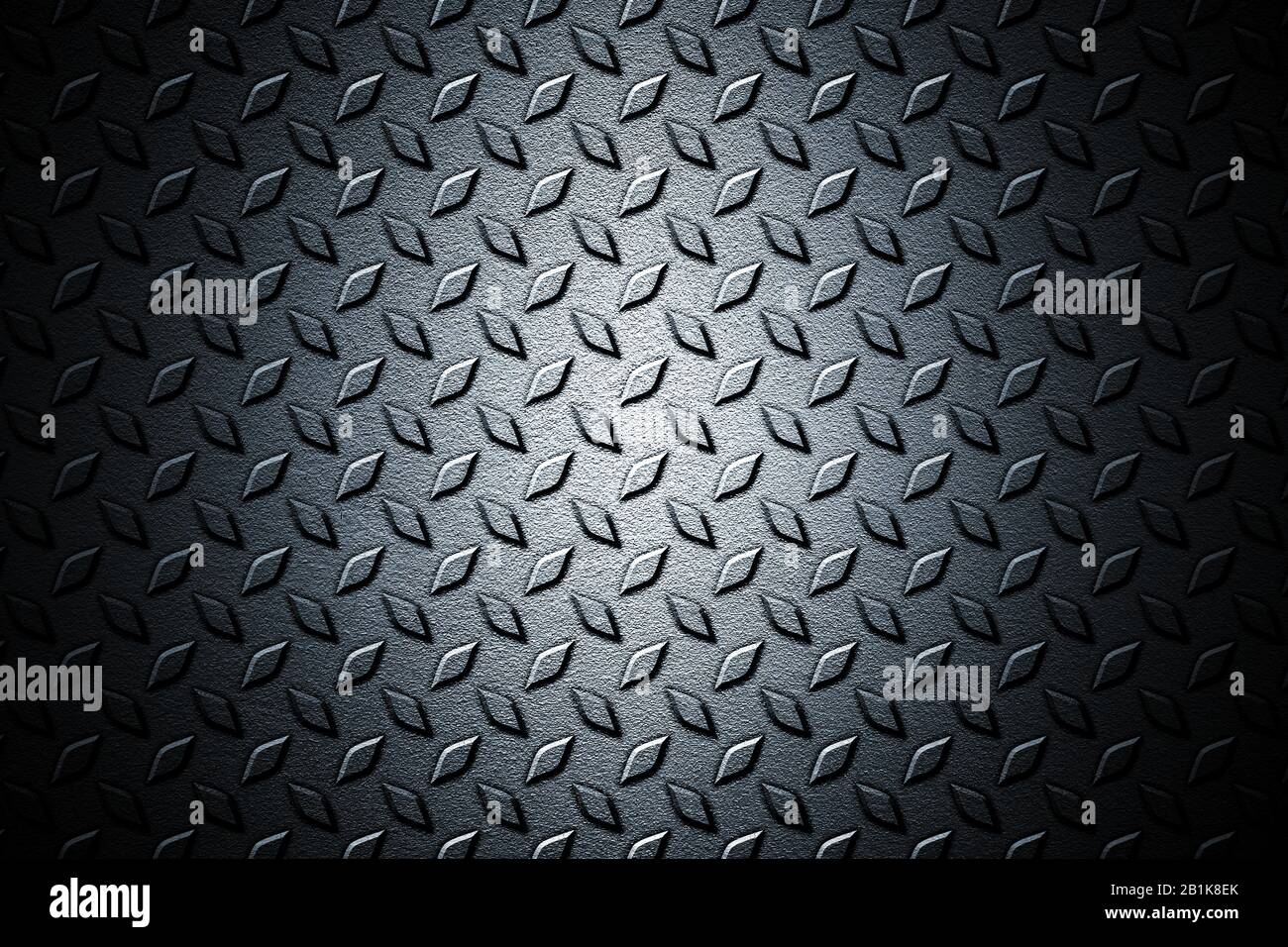 old and rust diamond plate. metal background and texture. 3d ...