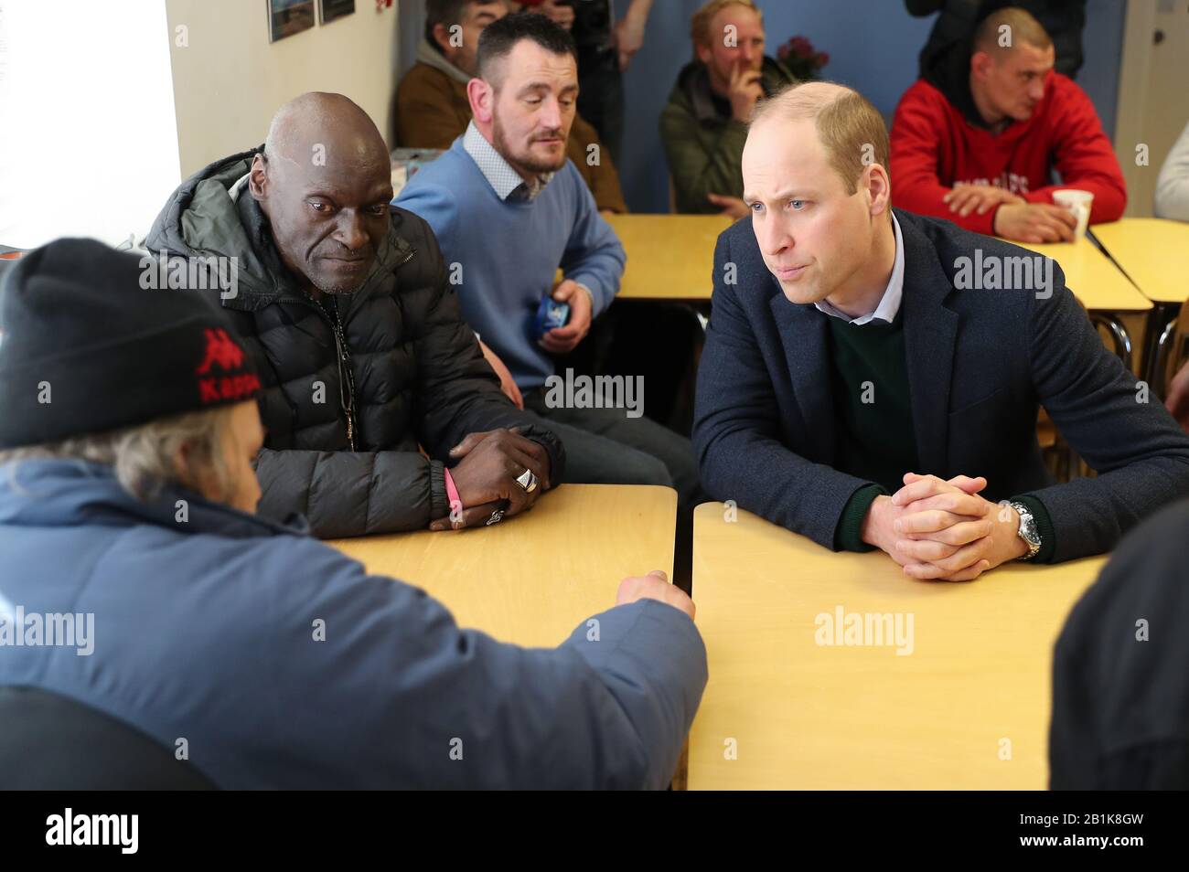The Duke of Cambridge during a visit to the Beacon Project, a day ...