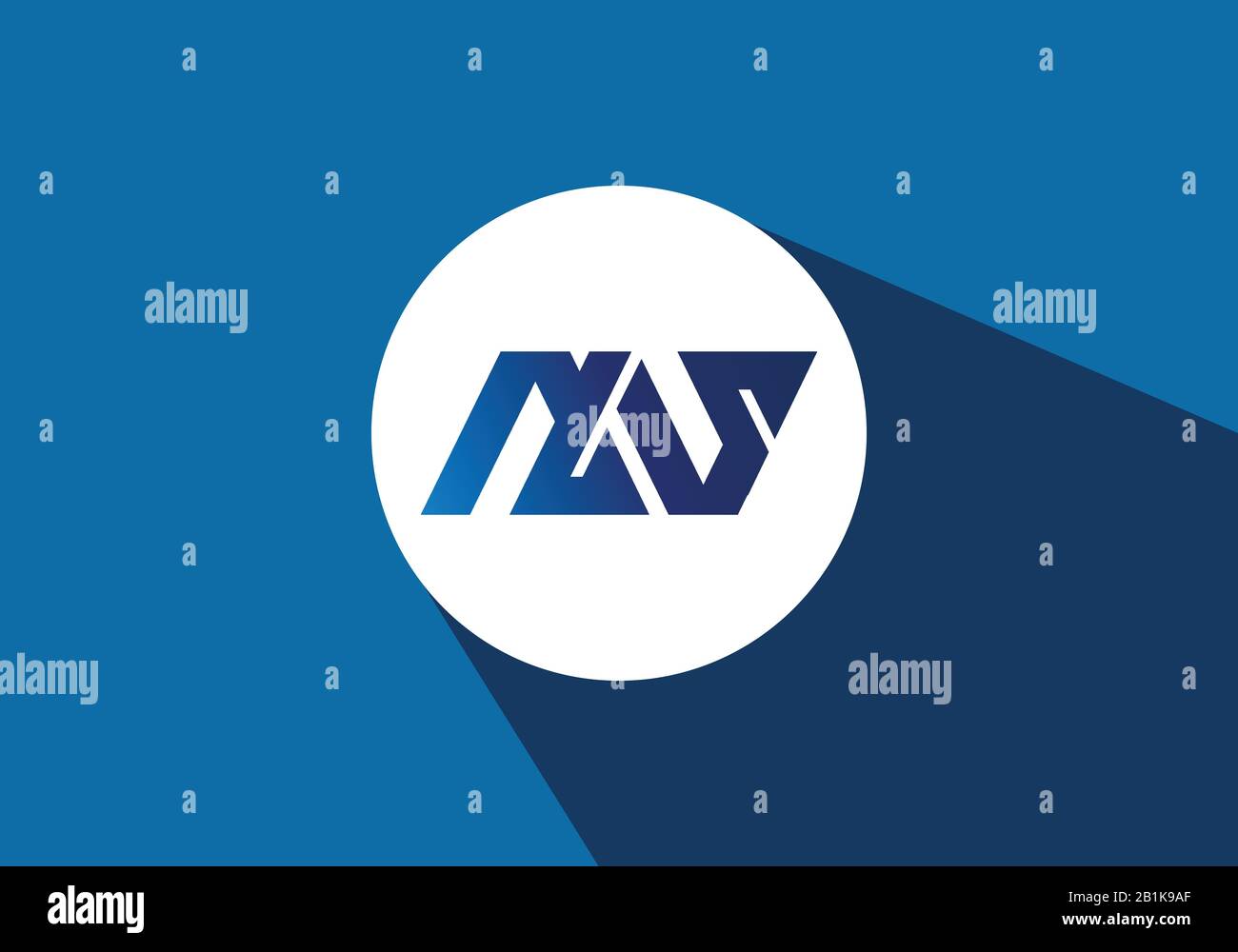 A V Initial letter logo design, Creative Modern Letters Vector Icon ...