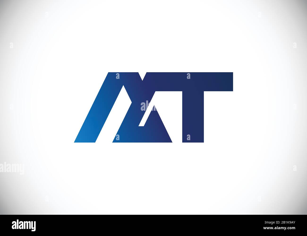 A T Initial letter logo design, Creative Modern Letters Vector Icon ...