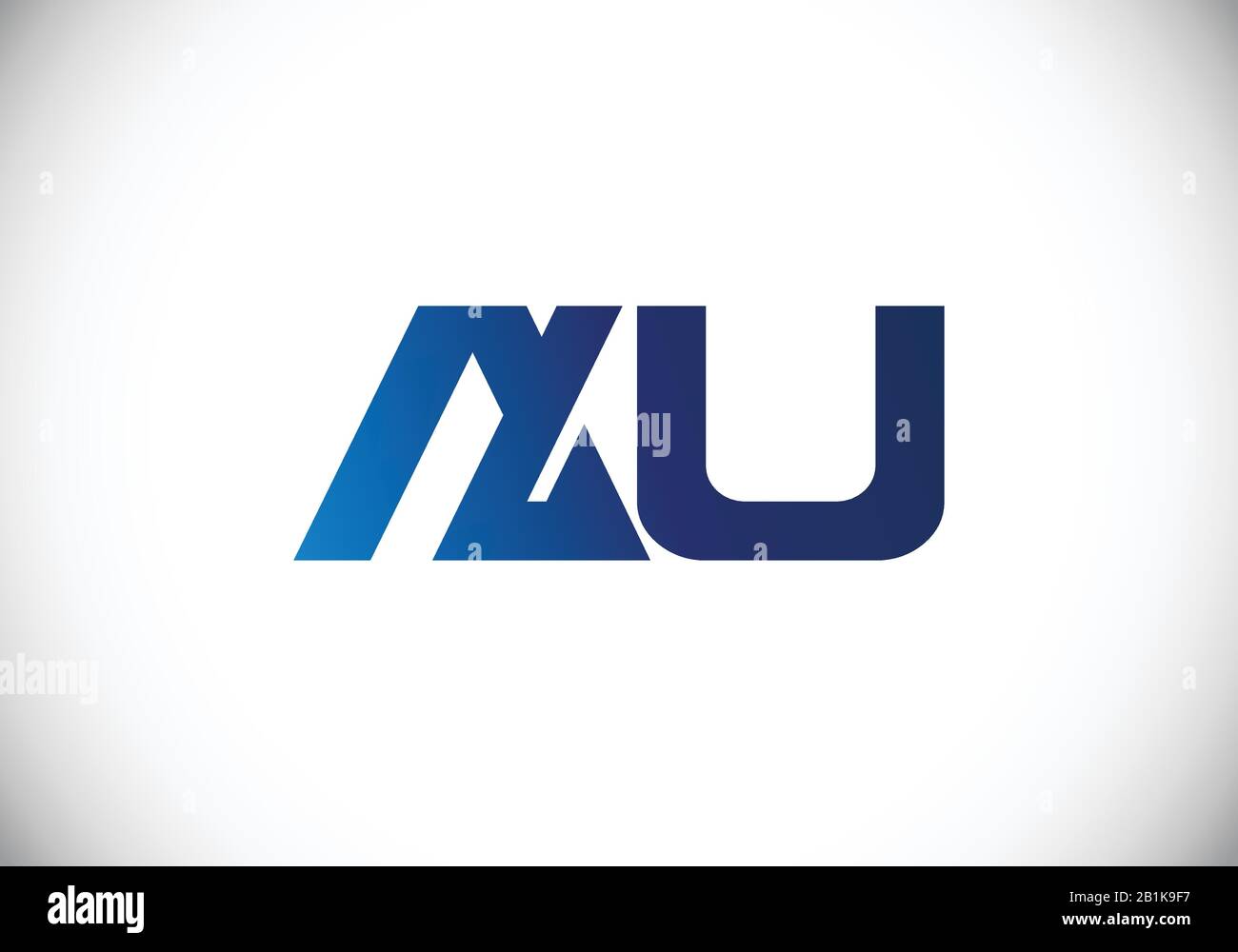 A U Initial letter logo design, Creative Modern Letters Vector Icon ...
