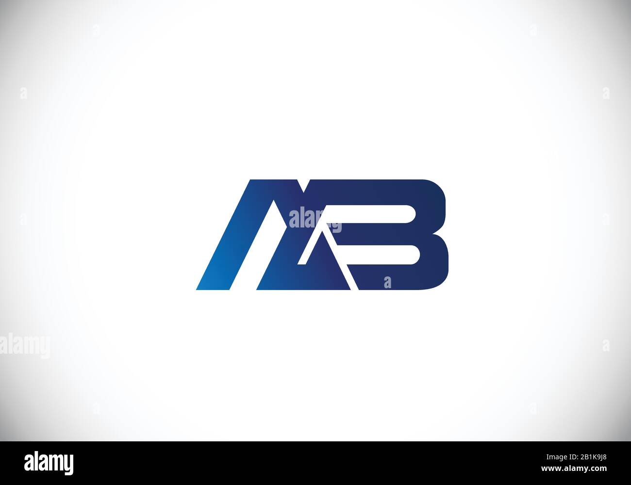 A B Initial letter logo design, Creative Modern Letters Vector Icon ...
