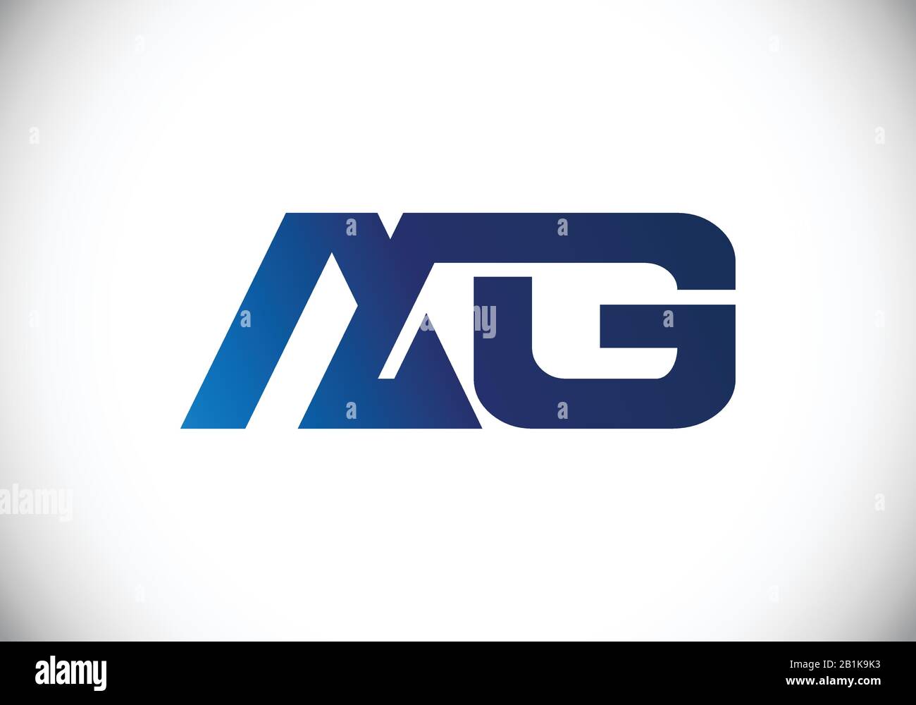 A G Initial letter logo design, Creative Modern Letters Vector Icon ...