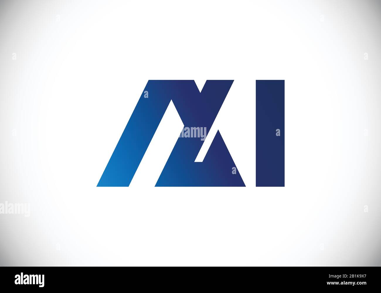 A I Initial letter logo design, Creative Modern Letters Vector Icon ...