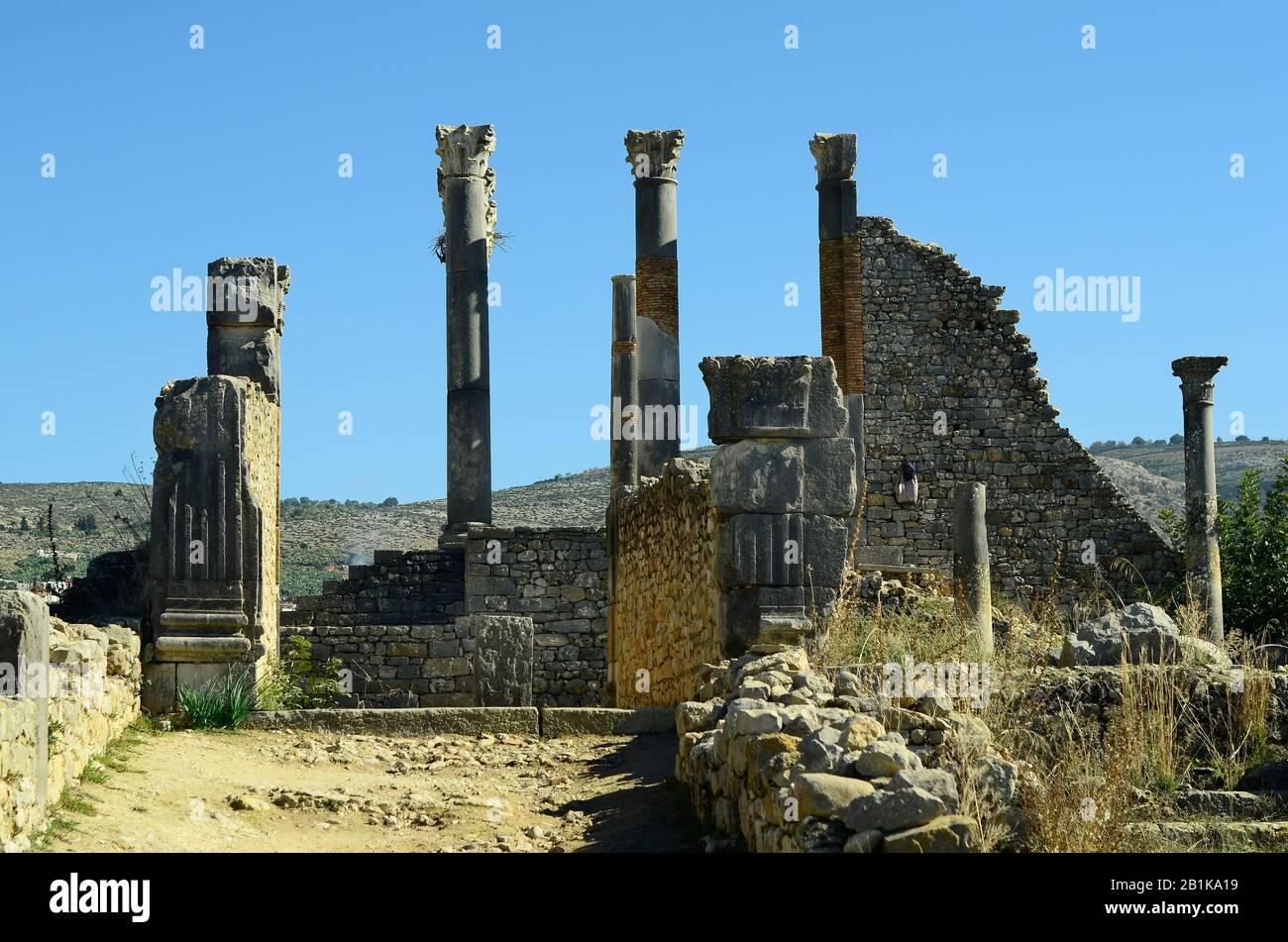 Morocco, Unesco world heritage site of ancient Roman settlement ...