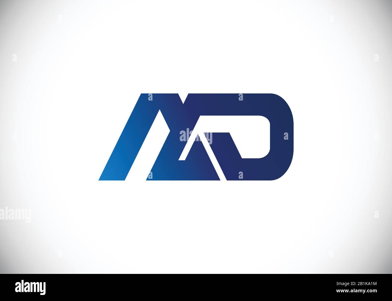 A D Initial letter logo design, Creative Modern Letters Vector Icon ...