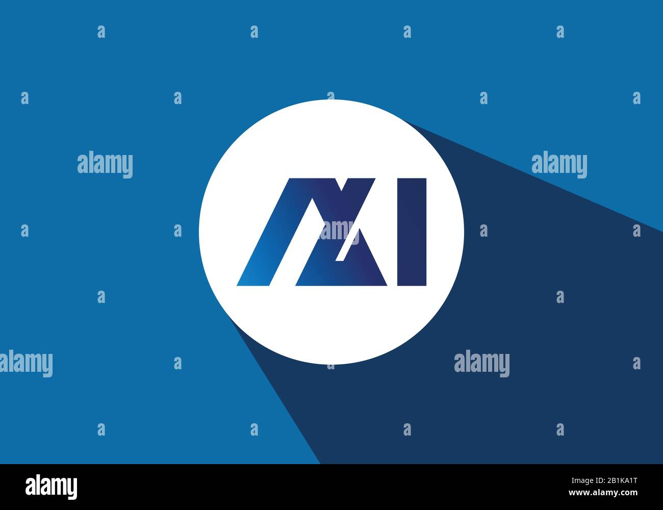 A I Initial letter logo design, Creative Modern Letters Vector Icon ...