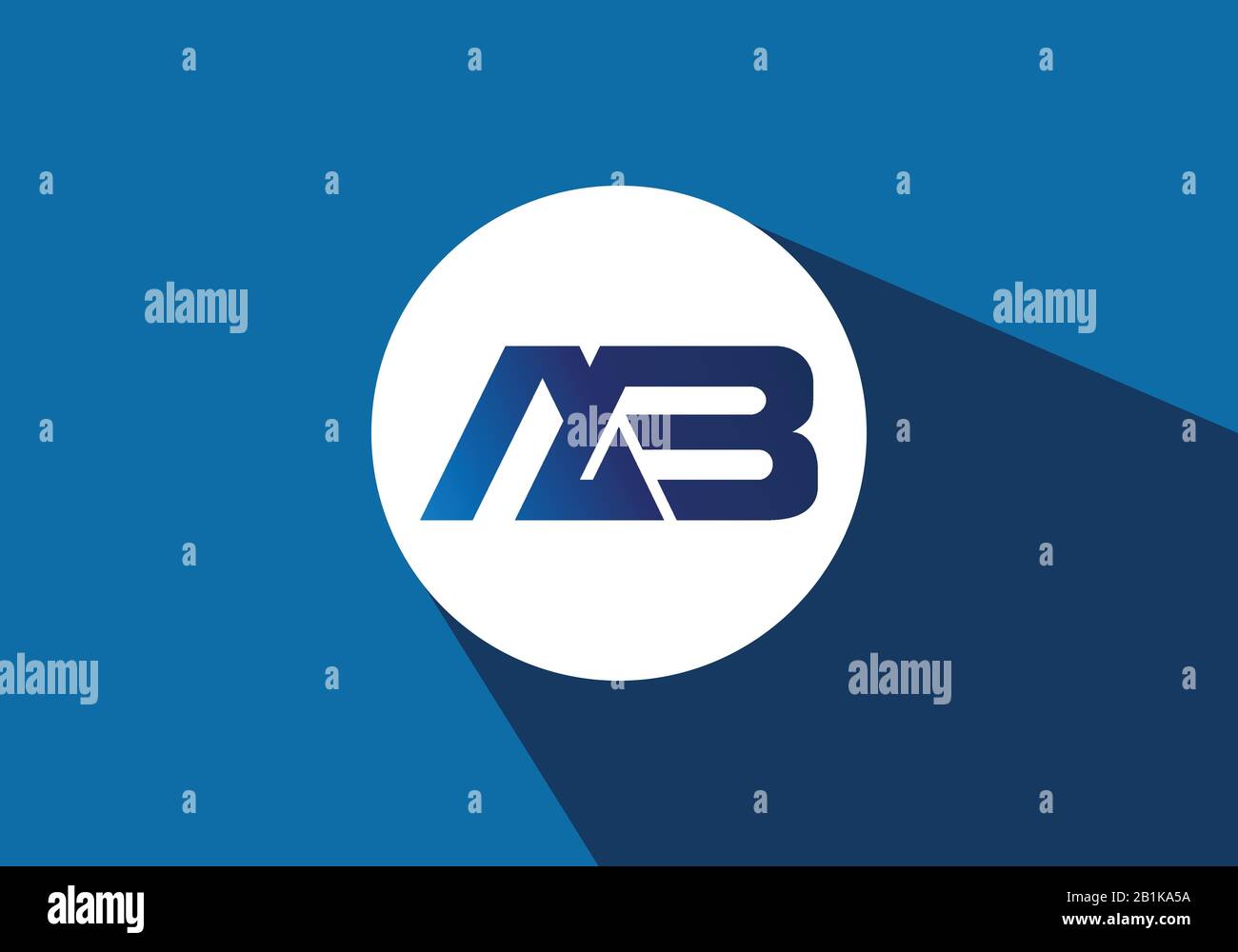 A B Initial letter logo design, Creative Modern Letters Vector Icon ...