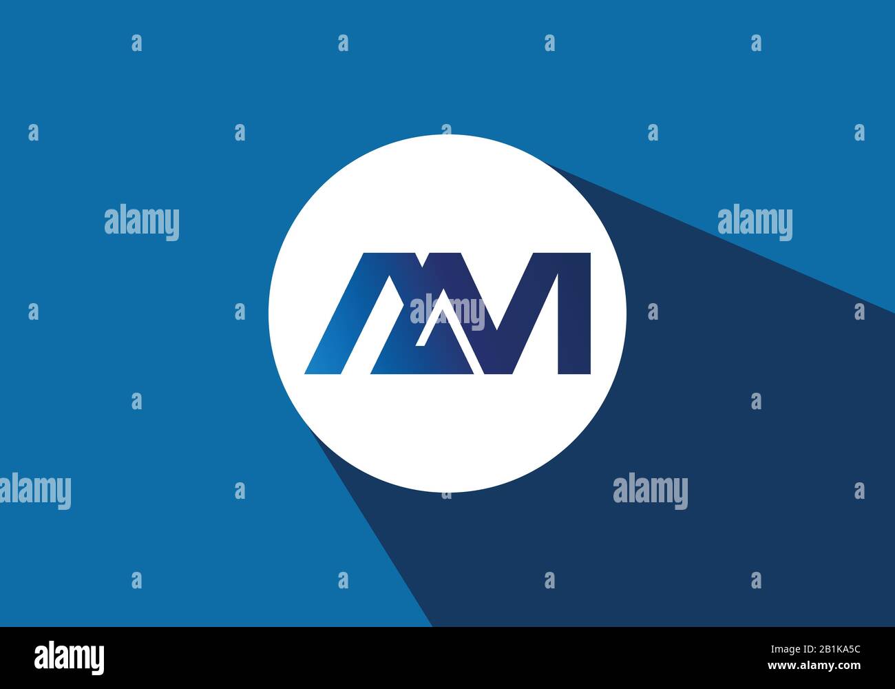 A M Initial letter logo design, Creative Modern Letters Vector Icon ...