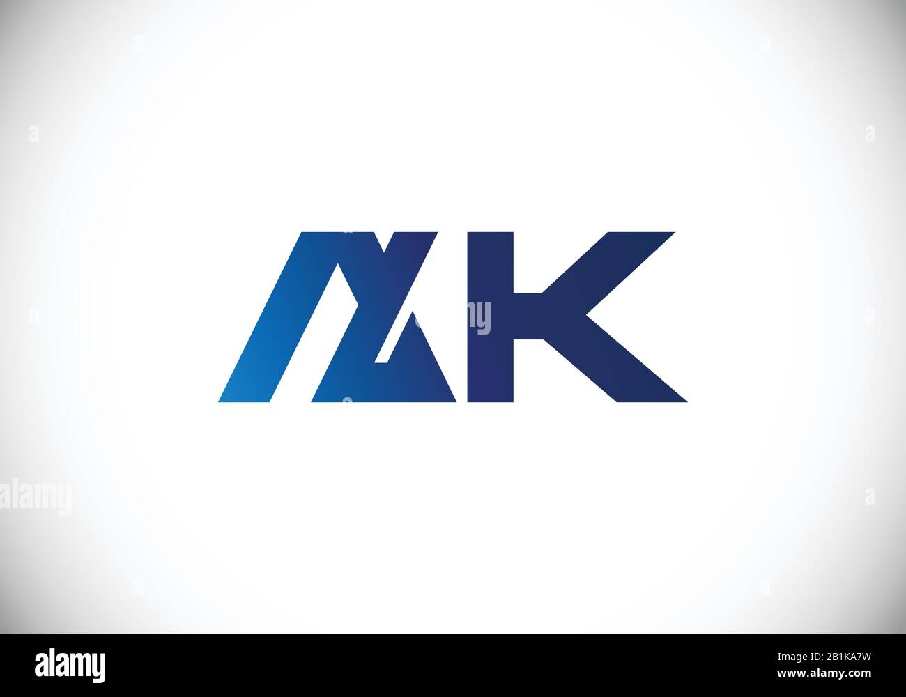 A K Initial letter logo design, Creative Modern Letters Vector Icon ...